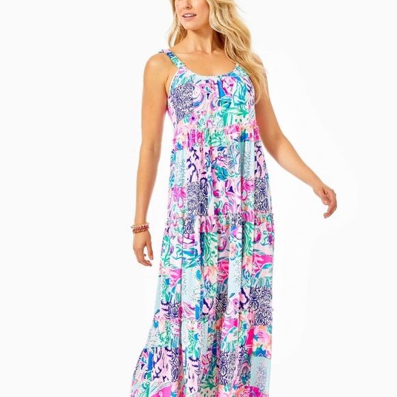 Lilly Pulitzer | Dresses | Lilly Pulitzer Loro Maxi Dress New Patch To ...